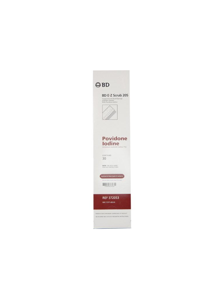 CEPILLO QUIRURGICO CON POVIDONE IODINE ( YODO) - GVS MEDICAL